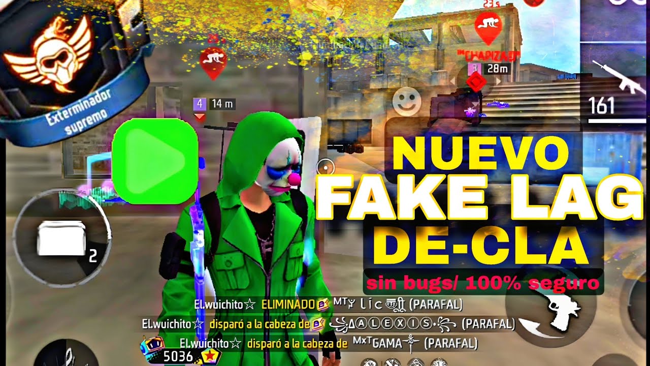 UNICO FAKE LAG PARA DE-CLA ANDROID | FREE FIRE - YouTube