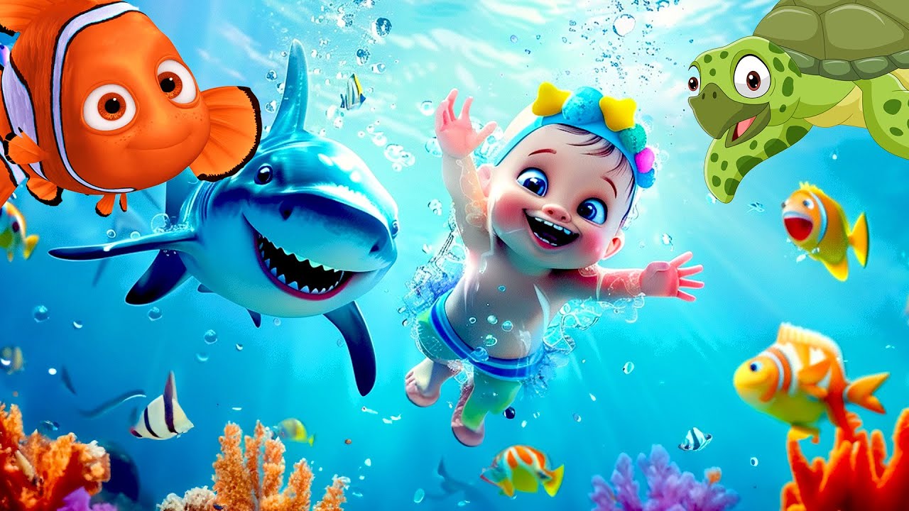Baby Shark Cartoon Animation Dance | Best Pals Kids Songs & Nursery ...
