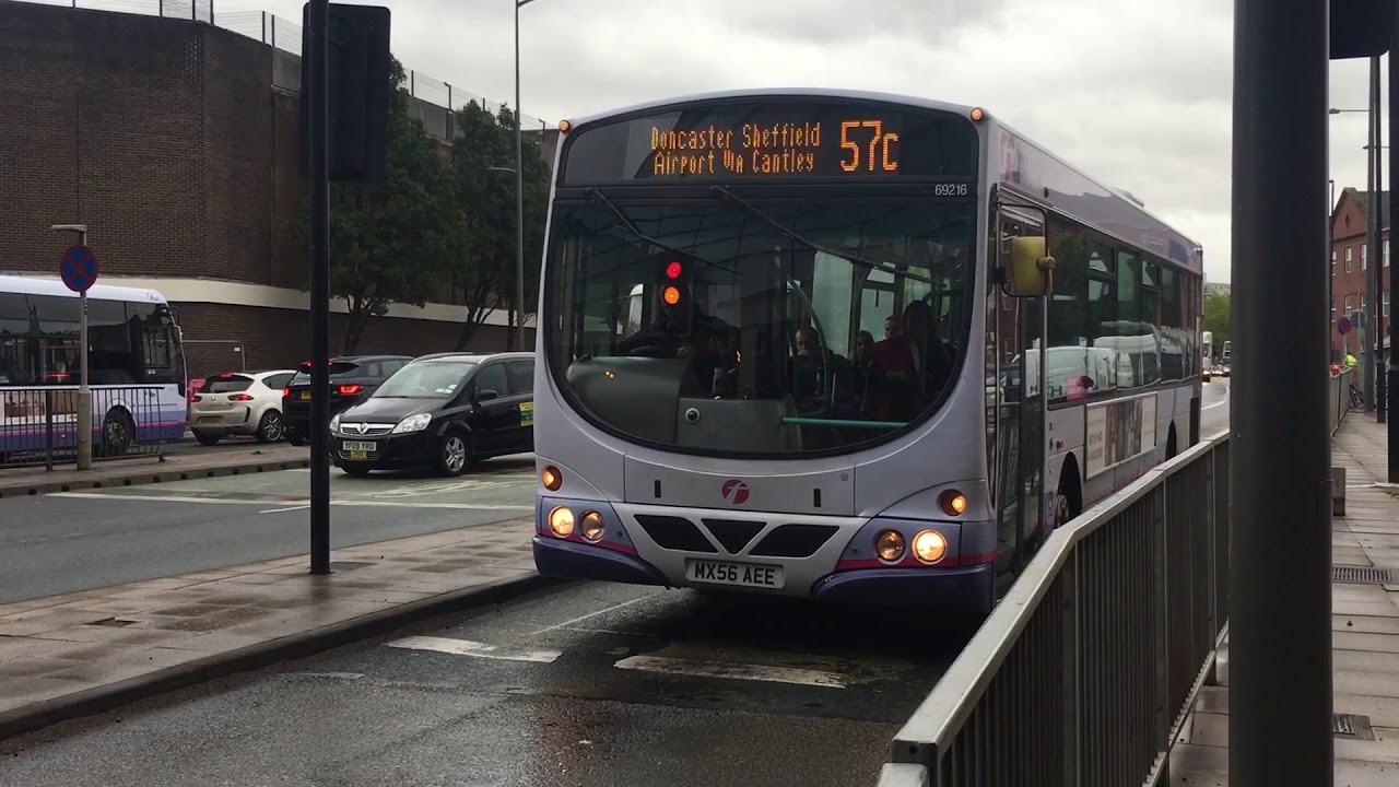 First Bus Doncaster 69216 At Frenchgate On 57c From Doncaster/Sheffield ...