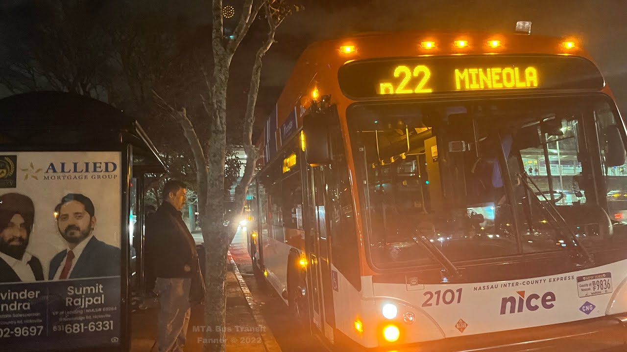 NICE Bus EXCLUSIVE: Onboard 2022 Gillig BRT+ CNG 2101 On The n22!(First ...