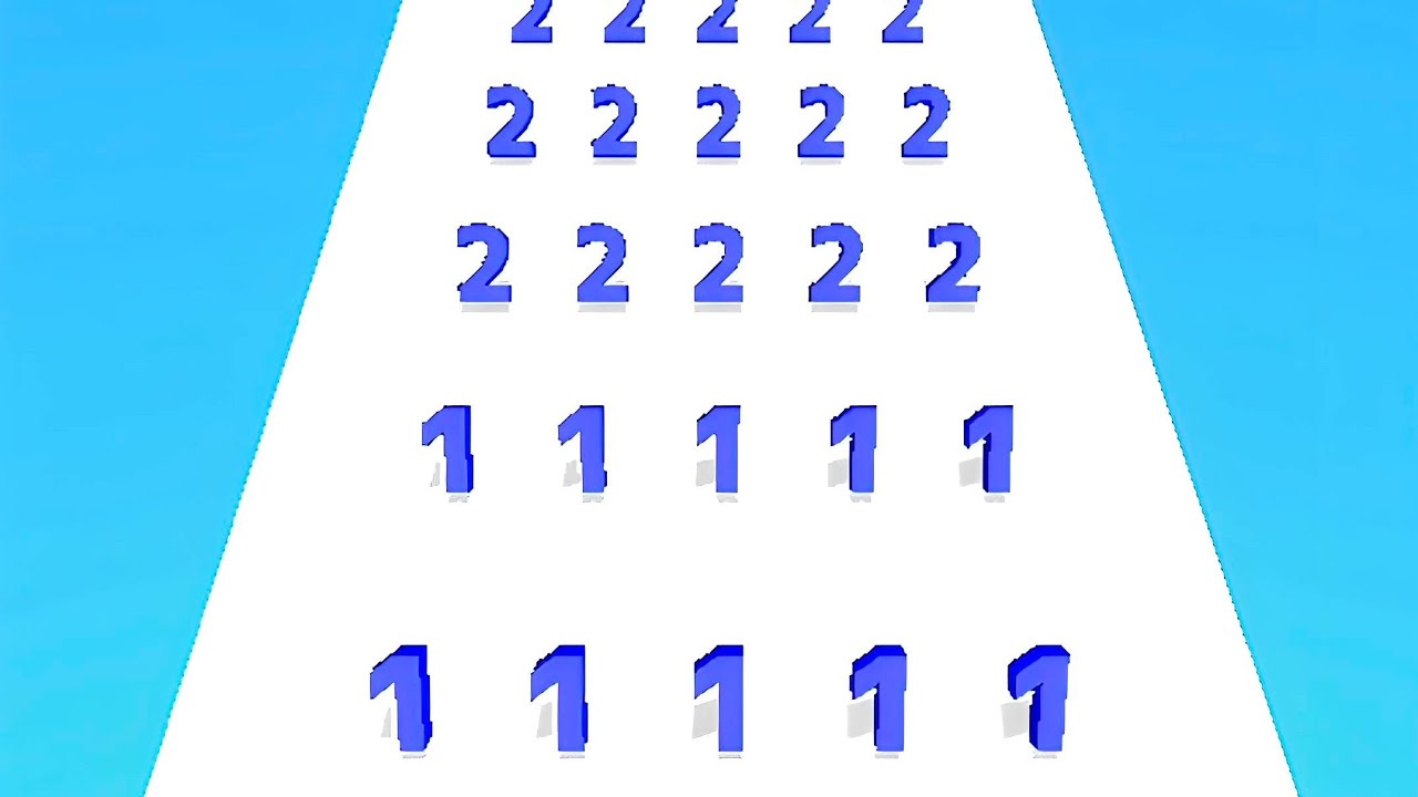 Number Master Run And Merge Gameplay Android IOS Level 1 - YouTube