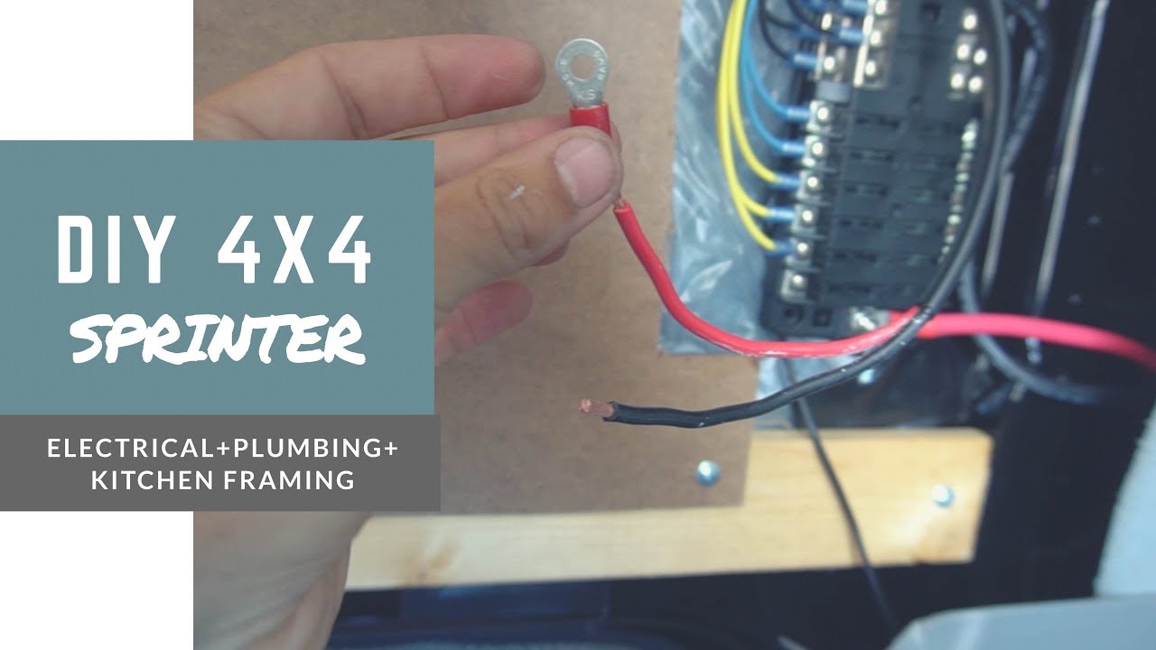 DIY Sprinter Conversion | Mercedes Sprinter 4x4 | Easy Budget Plumbing ...