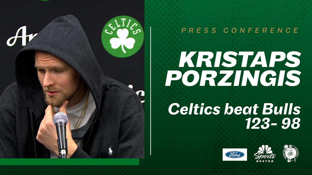 Kristaps Porzingis on Celtics' "pride" in not losing back-to-back games ...