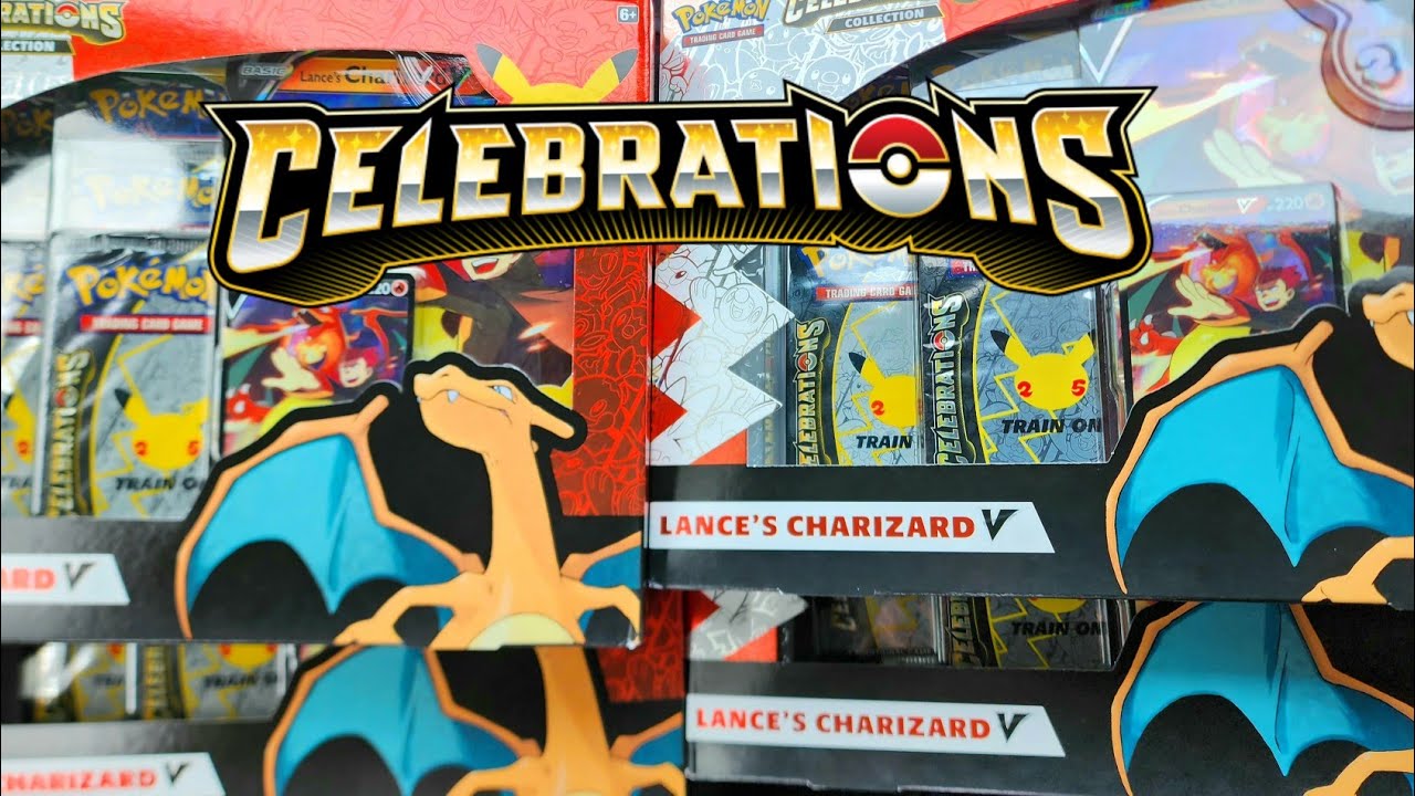 4 Lance's Charizard V Celebrations Collection Boxes - Pokemon Cards ...
