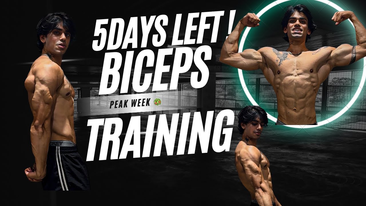 Peak week arms workout 😨! - YouTube