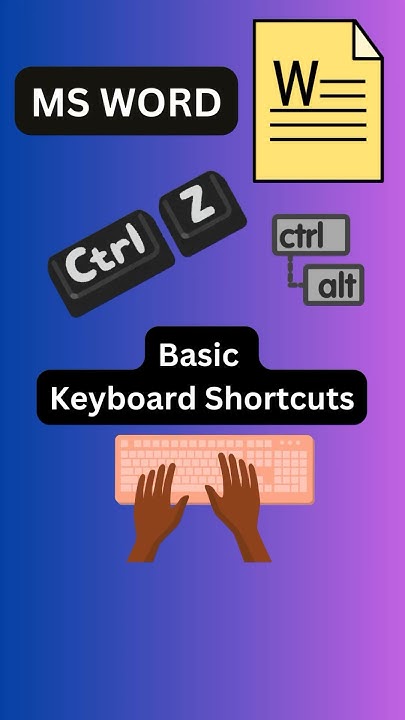 MS word Basic Shortcut Keys #msword #techtips #shorts #shortcutkeys ...