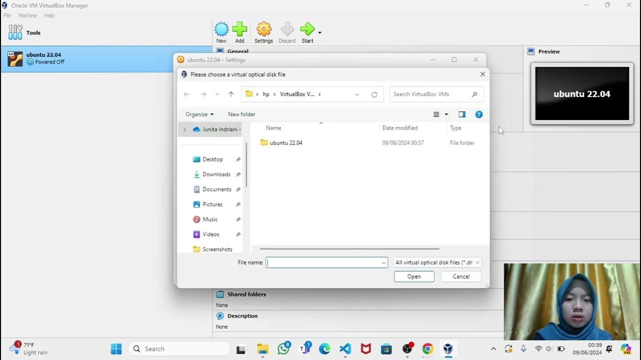 TUTORIAL CARA MENGINSTALL LINUX UBUNTU VERSI 22.04 DI VIRTUALBOX - YouTube