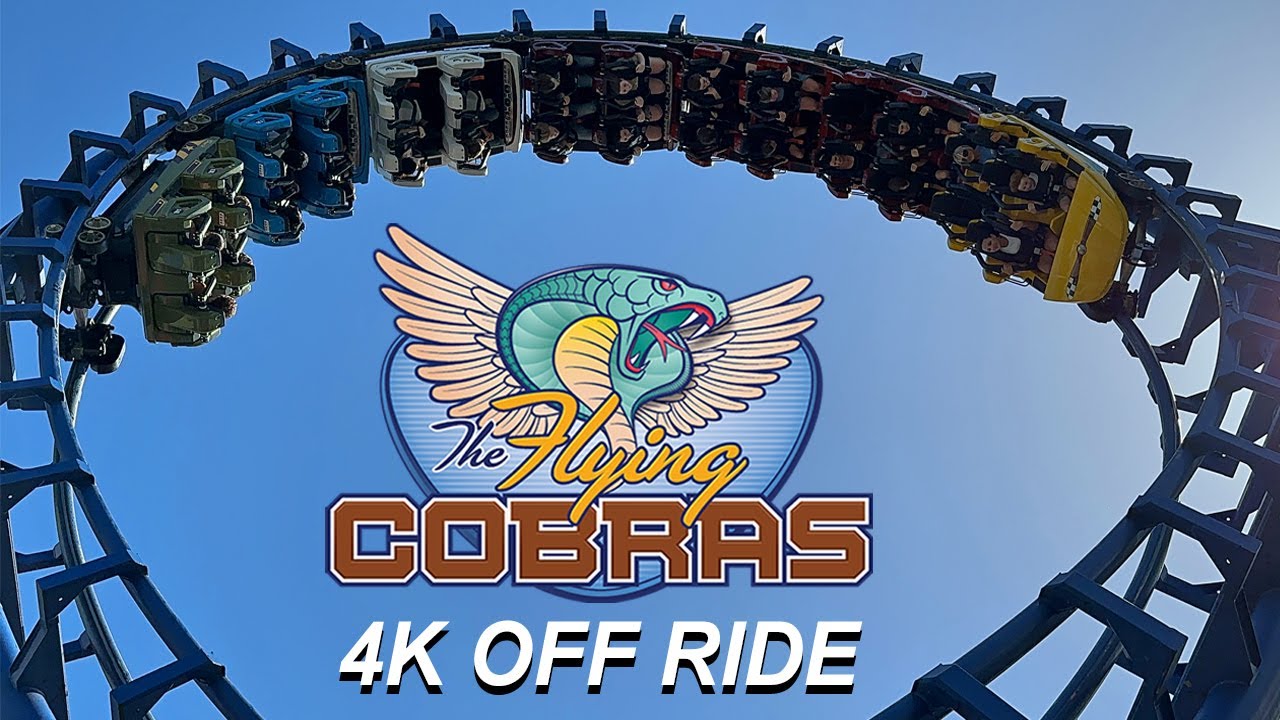 The Flying Cobras (4K OFF Ride POV)- Carowinds, Charlotte, NC - YouTube