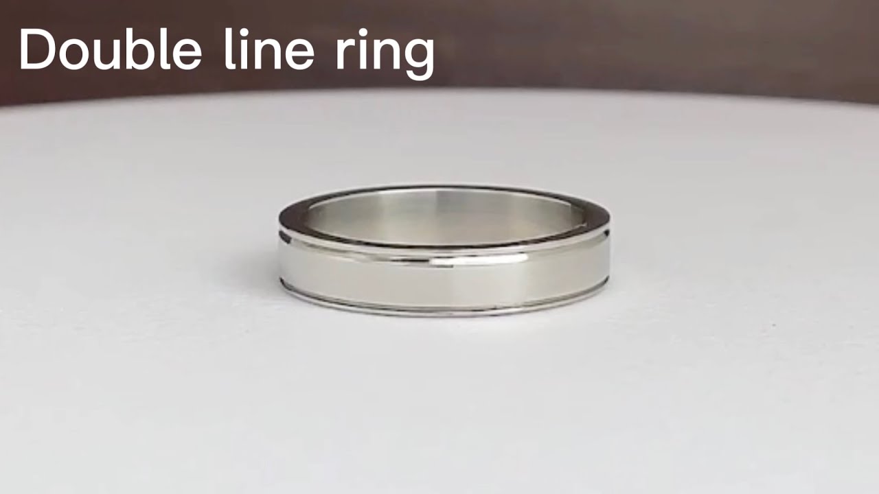 Double line ring - YouTube