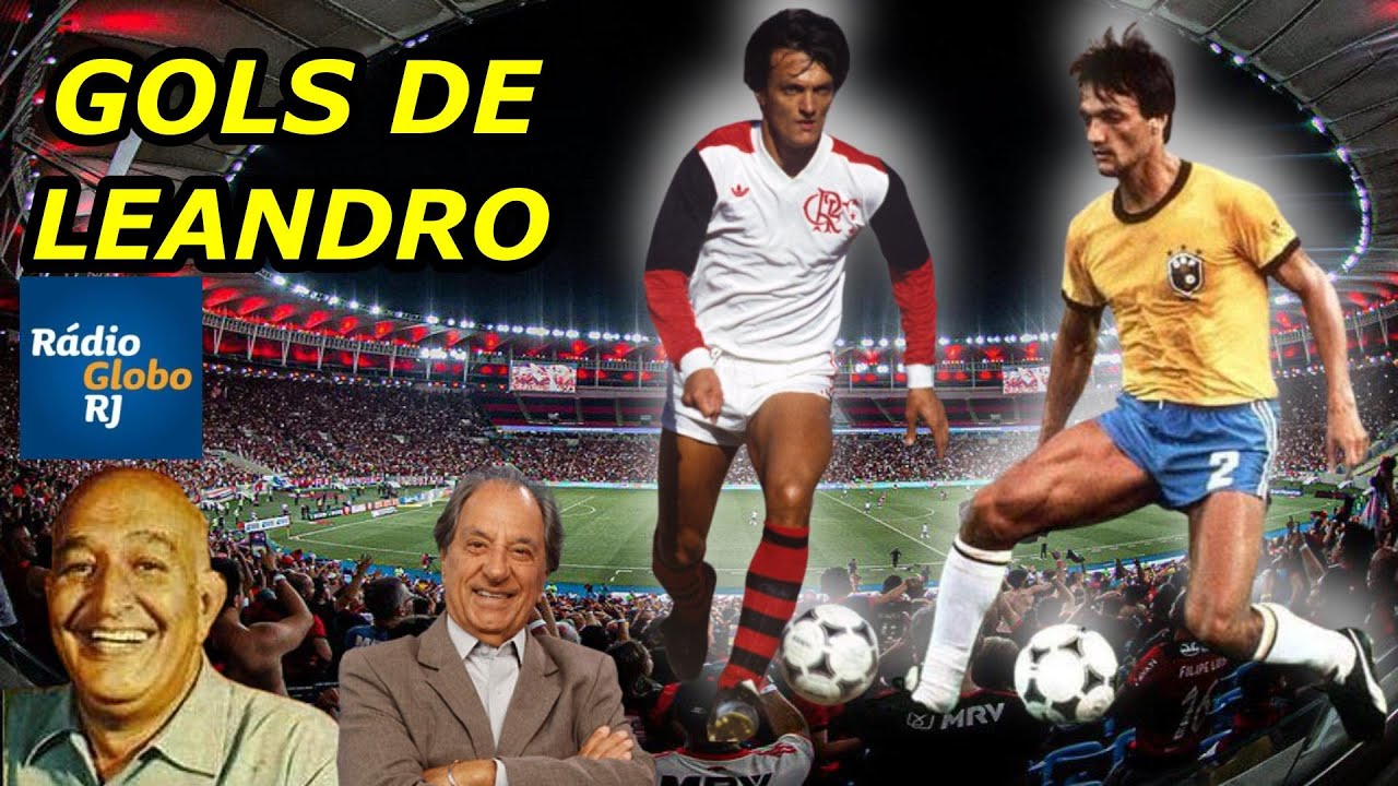 Gols de Leandro pelo Flamengo e Seleção Brasileira - YouTube