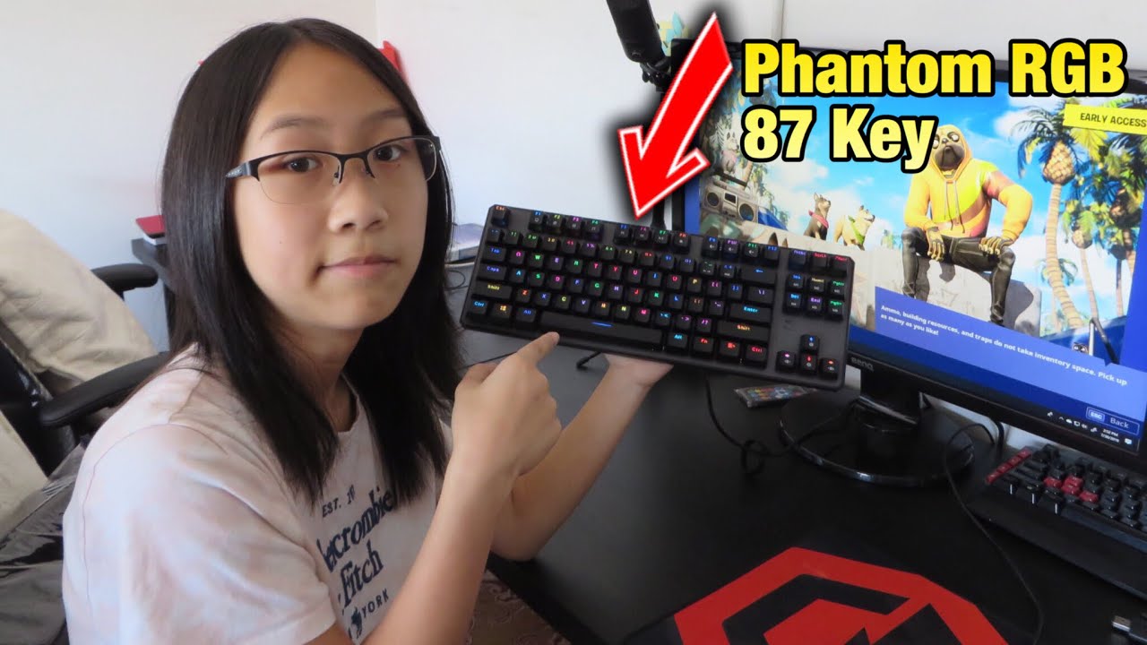 Tecware Phantom 87 Key RGB LED Mechanical Keyboard Review And Sound ...