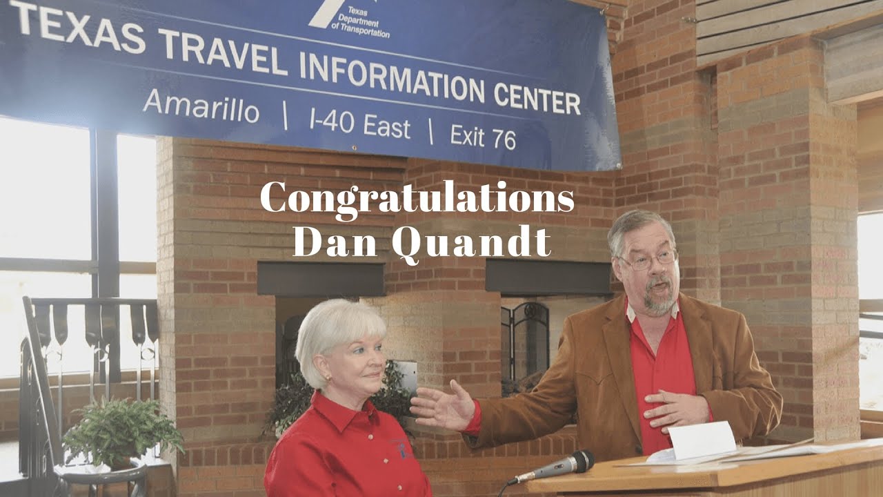 Dan Quandt Presented with TxDot Gene Phillips Hospitality Award - YouTube