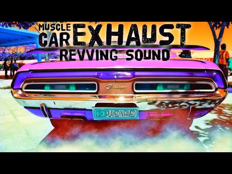 Muscle Car Exhaust Revving Sound Effect / Sound Of Muscle Car Engine ...