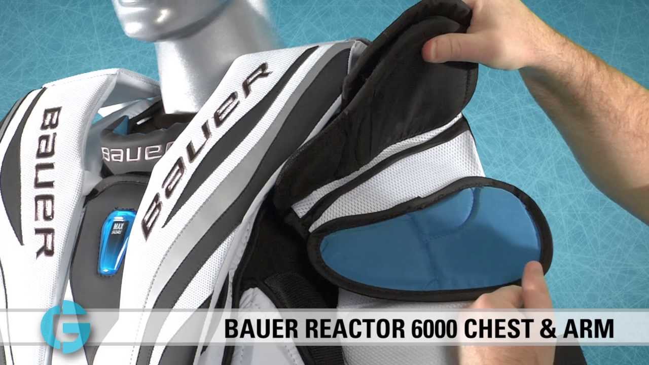 Bauer Reactor 6000 Chest & Arm Protector - YouTube