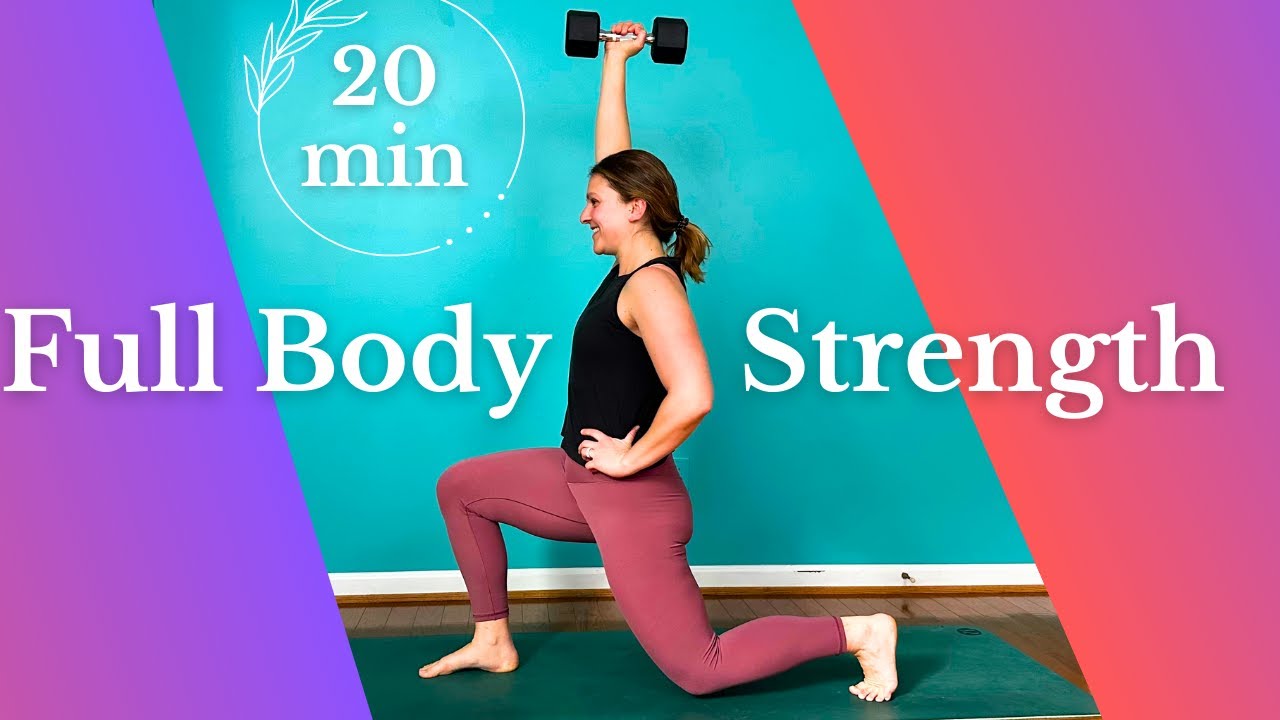 20 minute Strength Workout - Full Body Compounds Dumbbell Workout - YouTube