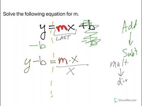 Solve a Literal Equation - YouTube