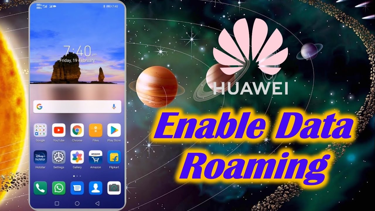Enable Data Roaming in Huawei - YouTube