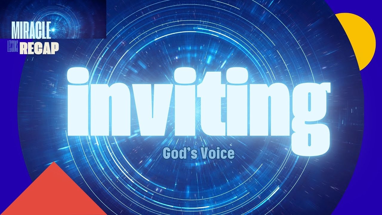 Inviting God's Voice | Lesson Review 49-55 | A Course in Miracles - YouTube