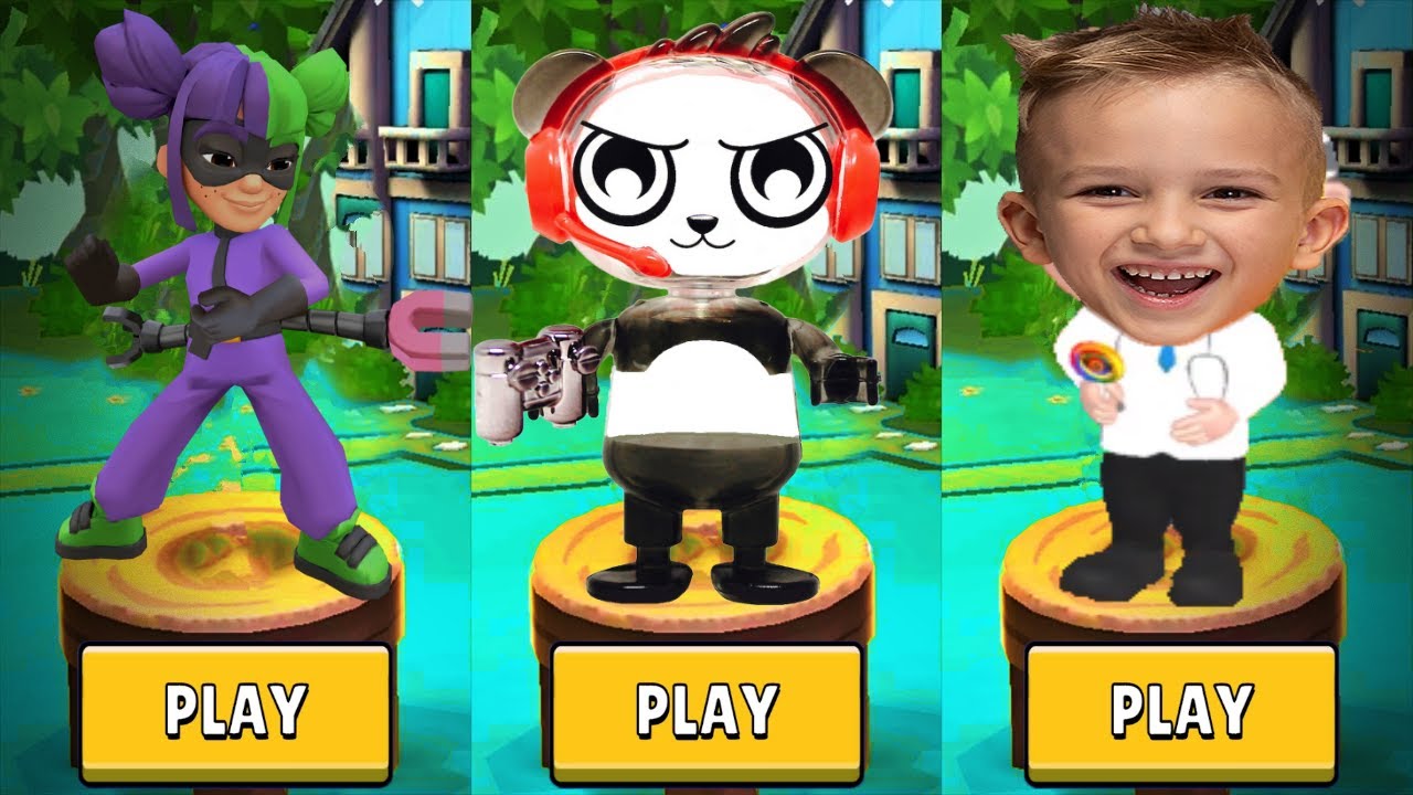 Tag with Combo Panda vs Subway Surfers Super Runner Yutani vs Doctor ...