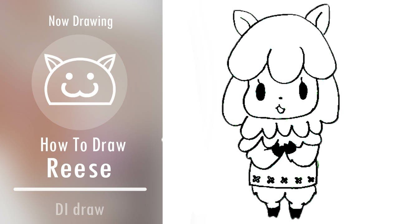 How to Draw Reese from Animal Crossing - YouTube