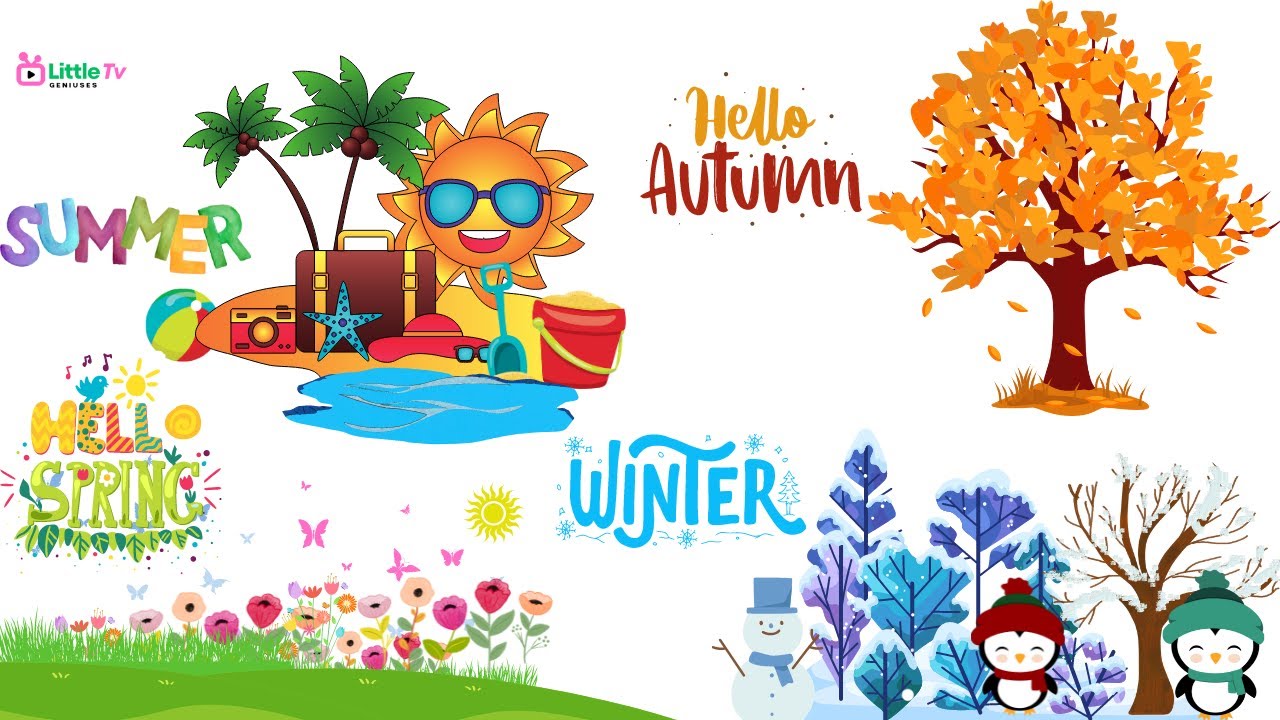 Seasons Song | Four Seasons | 4 seasons in a year | Learn Seasons for ...