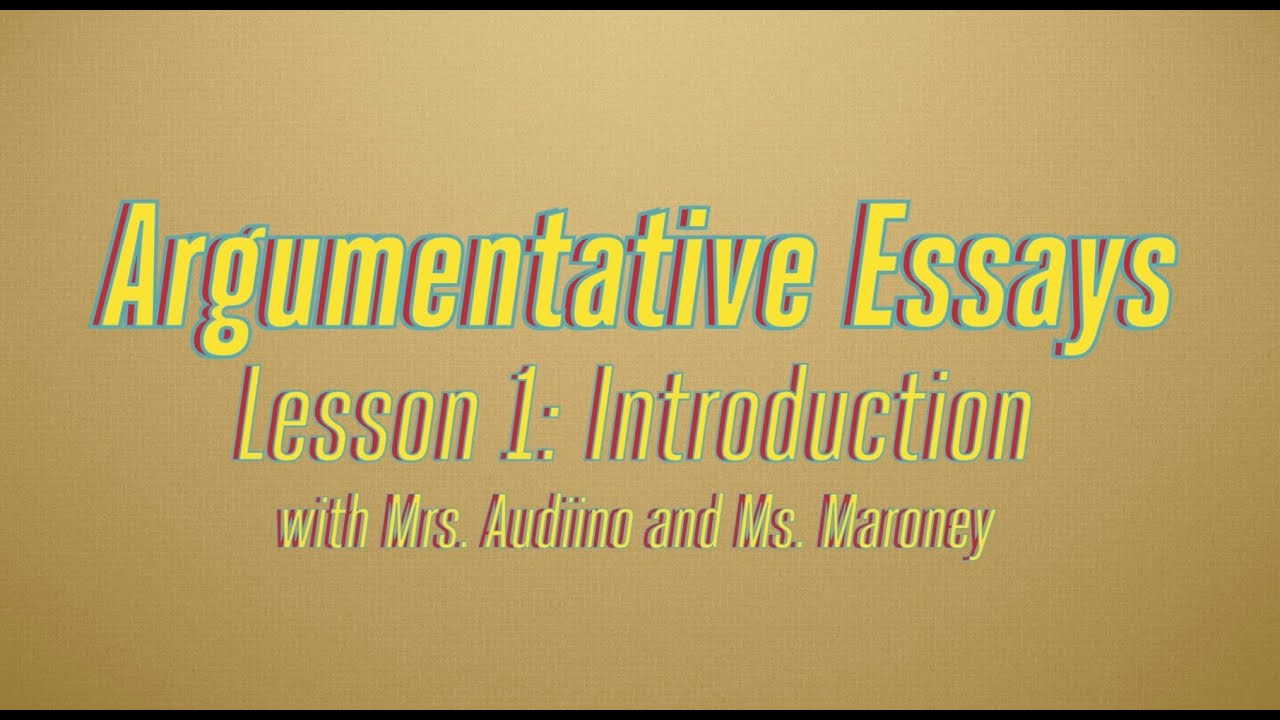 Argumentative Essays Part 1 What Is A Claim Statement YouTube