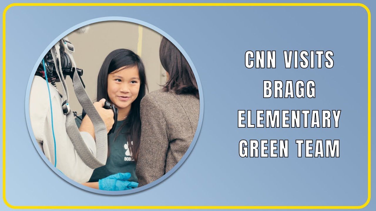 CNN Visits Bragg Elementary and Talks with the Green Team - YouTube