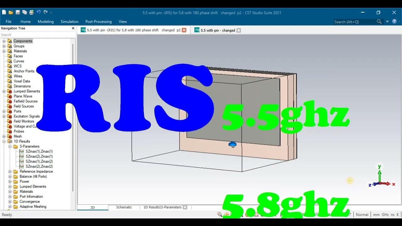 coded matlab RIS 5.5GHz ansys HFSS electronics - YouTube