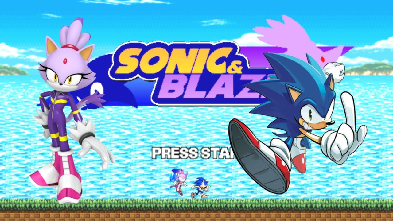 Sonic and Blaze: The Unexpected Twist in 2D Rush game - YouTube