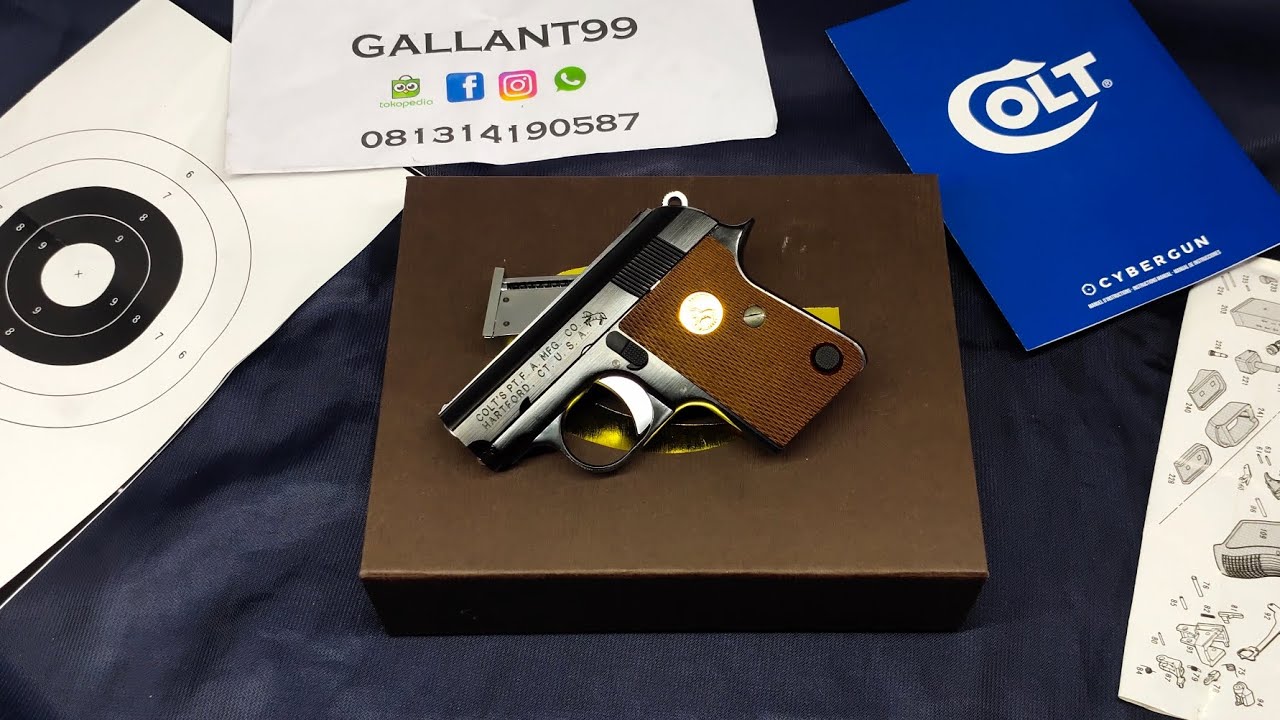 CYBERGUN COLT 25 BLACK REVIEW(BLOWBACK) AIRSOFT ‼️ / 085716779175 - YouTube