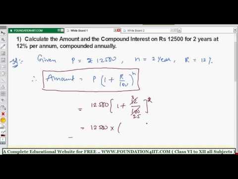 How to Find the Compound Interest || Class 9 Maths ICSE || - YouTube