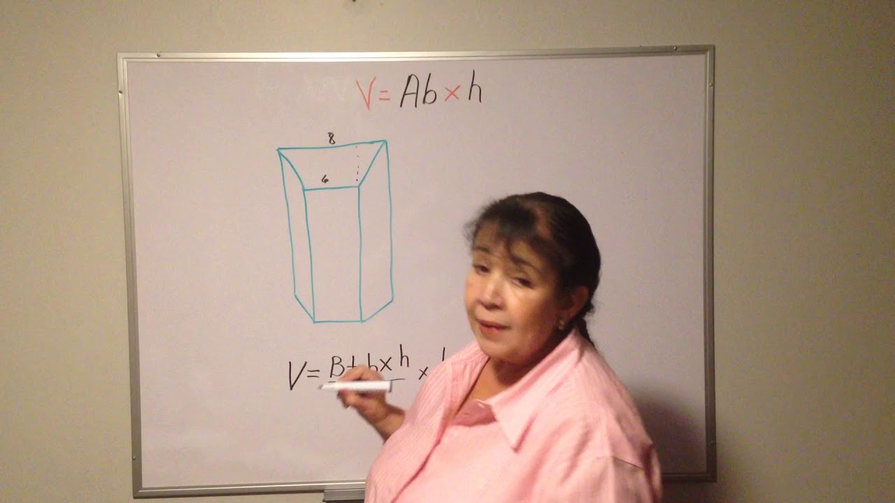 VOLUMEN PRISMA TRAPEZOIDAL - YouTube