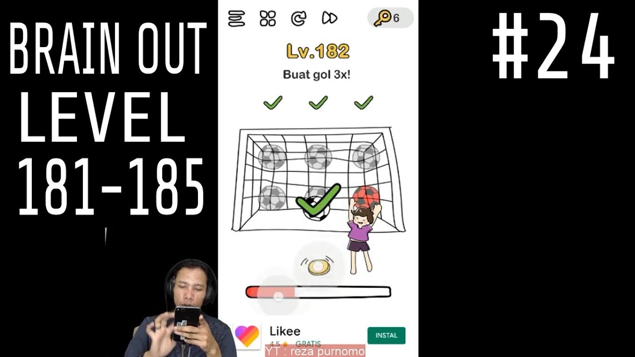 Brain out #24 | senam otak dulu Level 181 182 183 184 185 l BRAIN OUT ...