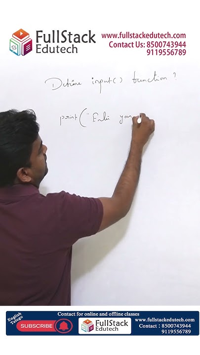 Define Input Function In Python Part 1 Python Pythonprogramming Pythoninterviewquestions