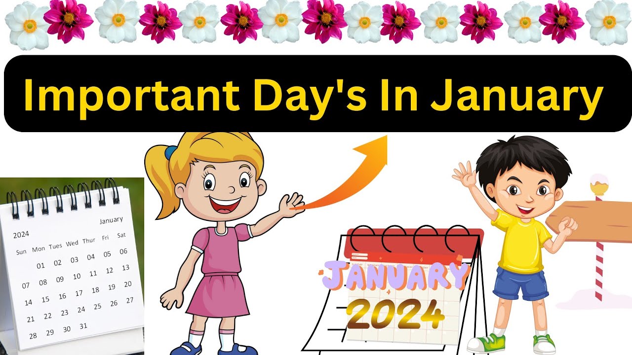 Important Days in January month - YouTube