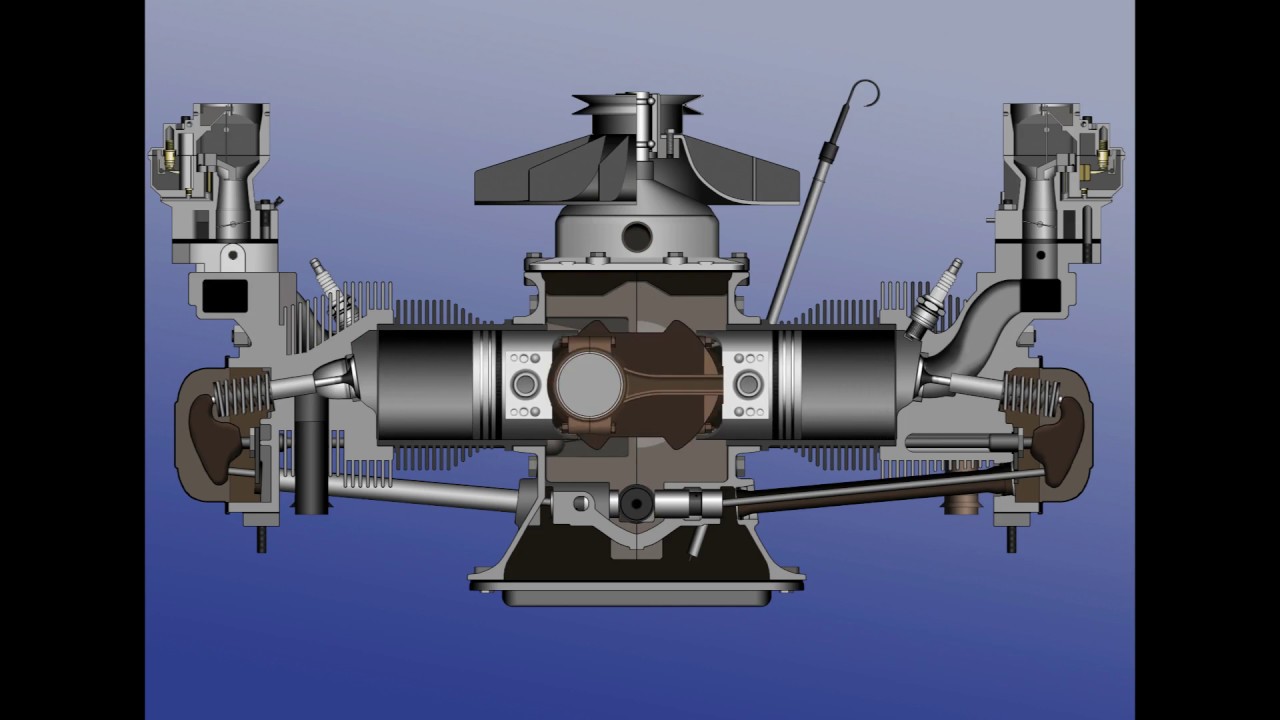 Corvair Engine Animation - Updated - YouTube