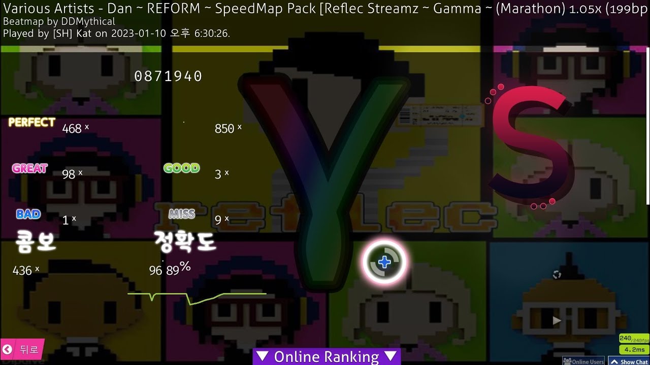 [osu mania] Reflec Streamz 1.05x 96.89% - YouTube
