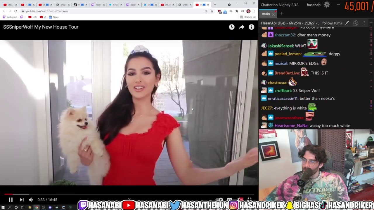 2/2 HasanAbi July 20, 2021 – SSSniperWolf House Tour, 55 Milion Dollar ...
