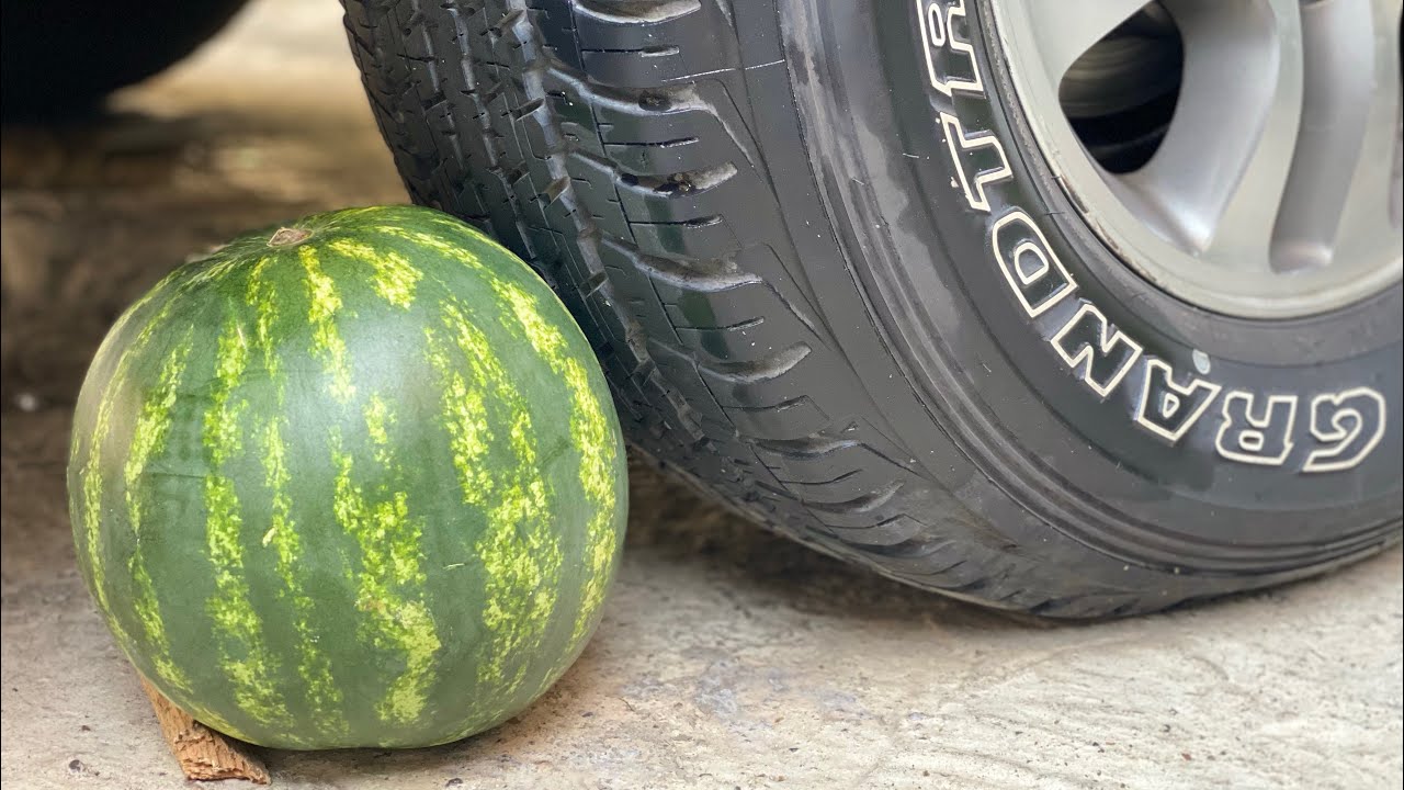 Experiment : Car vs Watermelon | Crushing Crunchy & Soft Things by Car ...