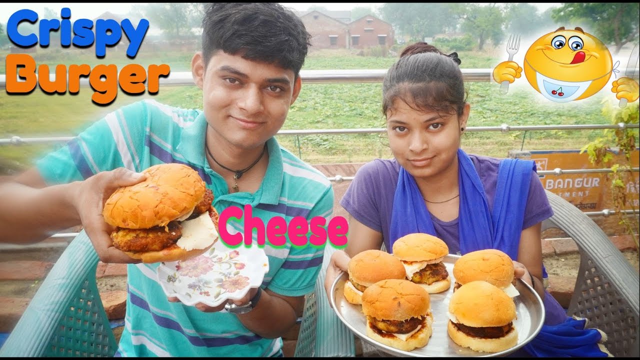 Homemade Crispy Cheese Burger Recipe | Crispy Burger Recipe With ...