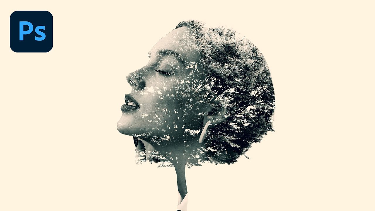 Easy DOUBLE EXPOSURE Effect in Photoshop - 3 - YouTube