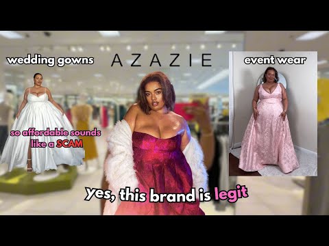 AZAZIE Formal Dresses & Gowns (plus size try on haul)
