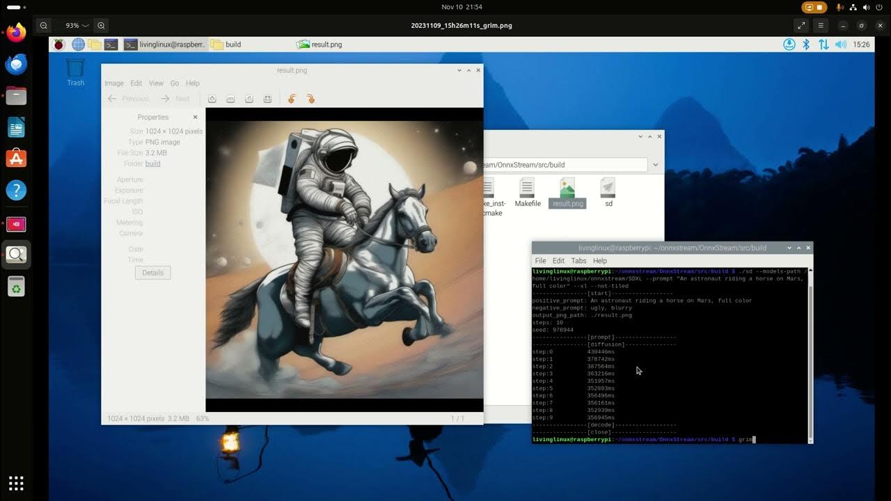 Raspberry Pi 5 Stable Diffusion XL - YouTube