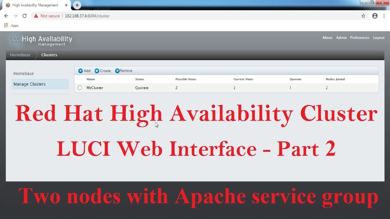 Red Hat High Availability Cluster Configuration - Part 2 (Tamil) - YouTube