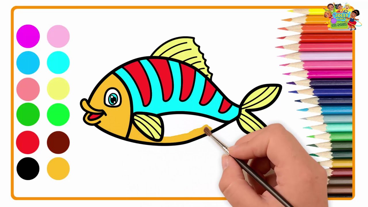 Fish Drawing For Kids | How to Draw Fish Step By Step | Easy Fish ...