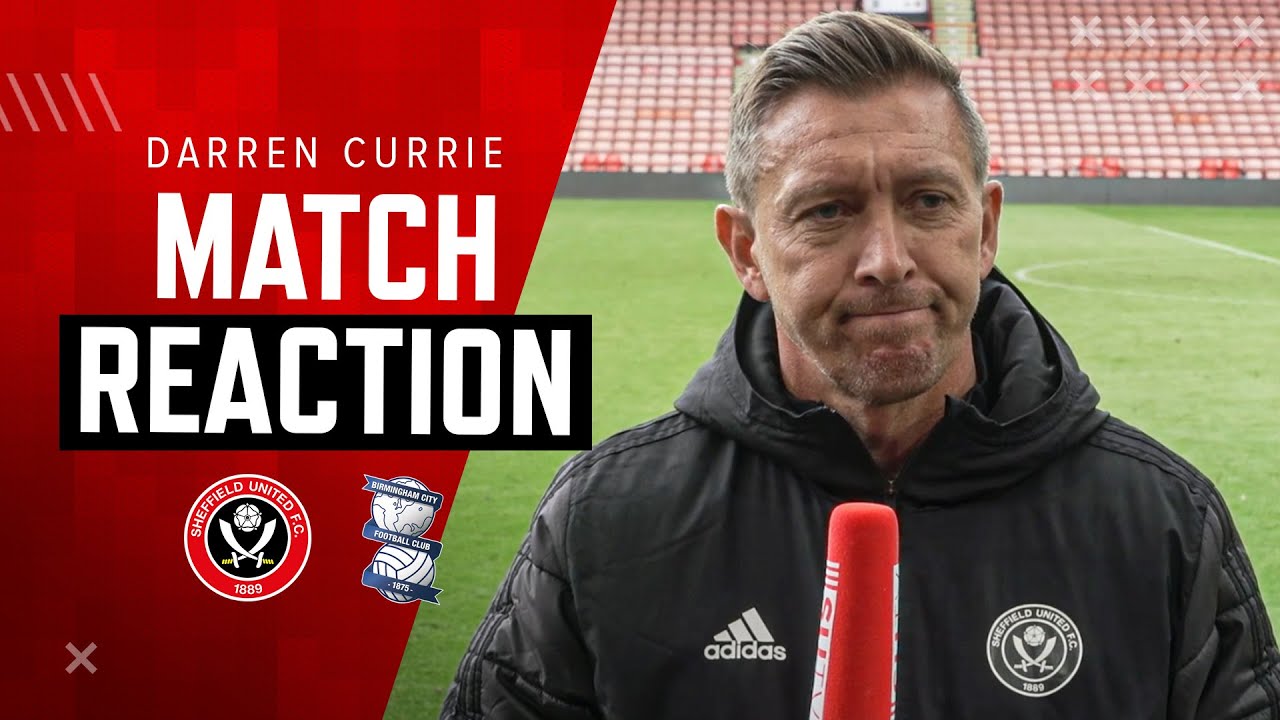 Darren Currie | Match Reaction Interview | Sheffield United 0-2 ...