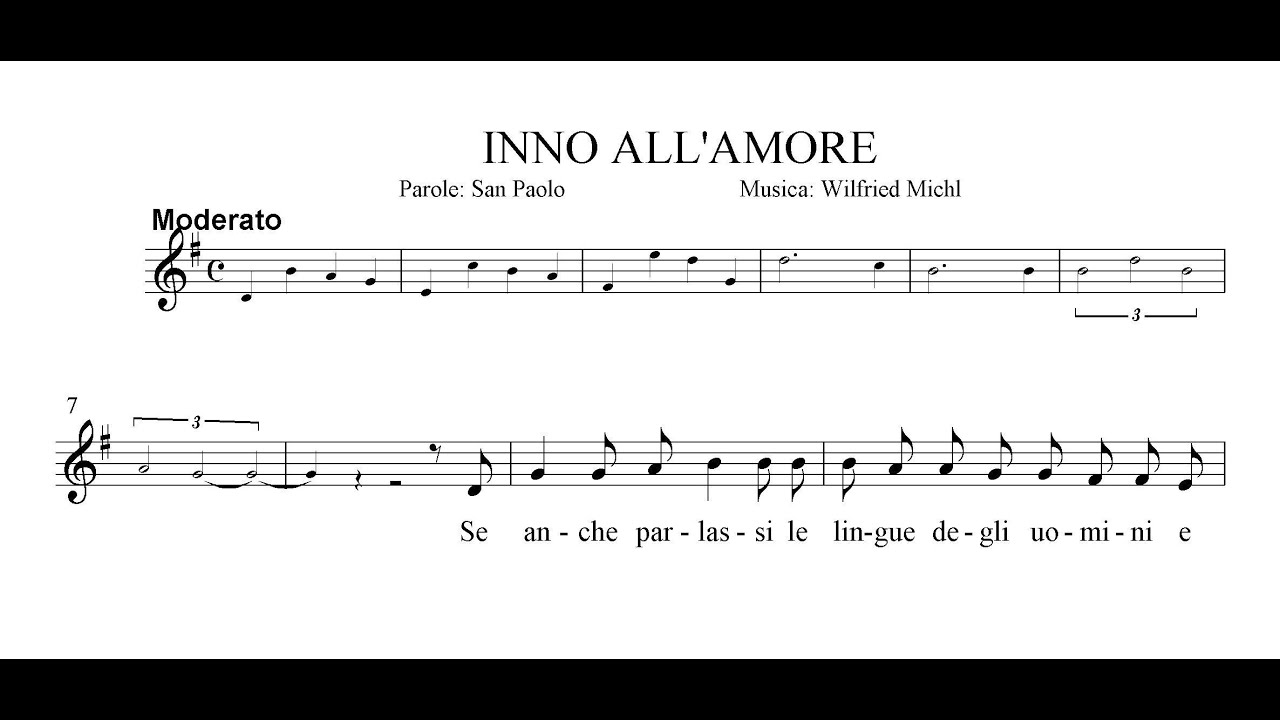 Inno all'amore - YouTube