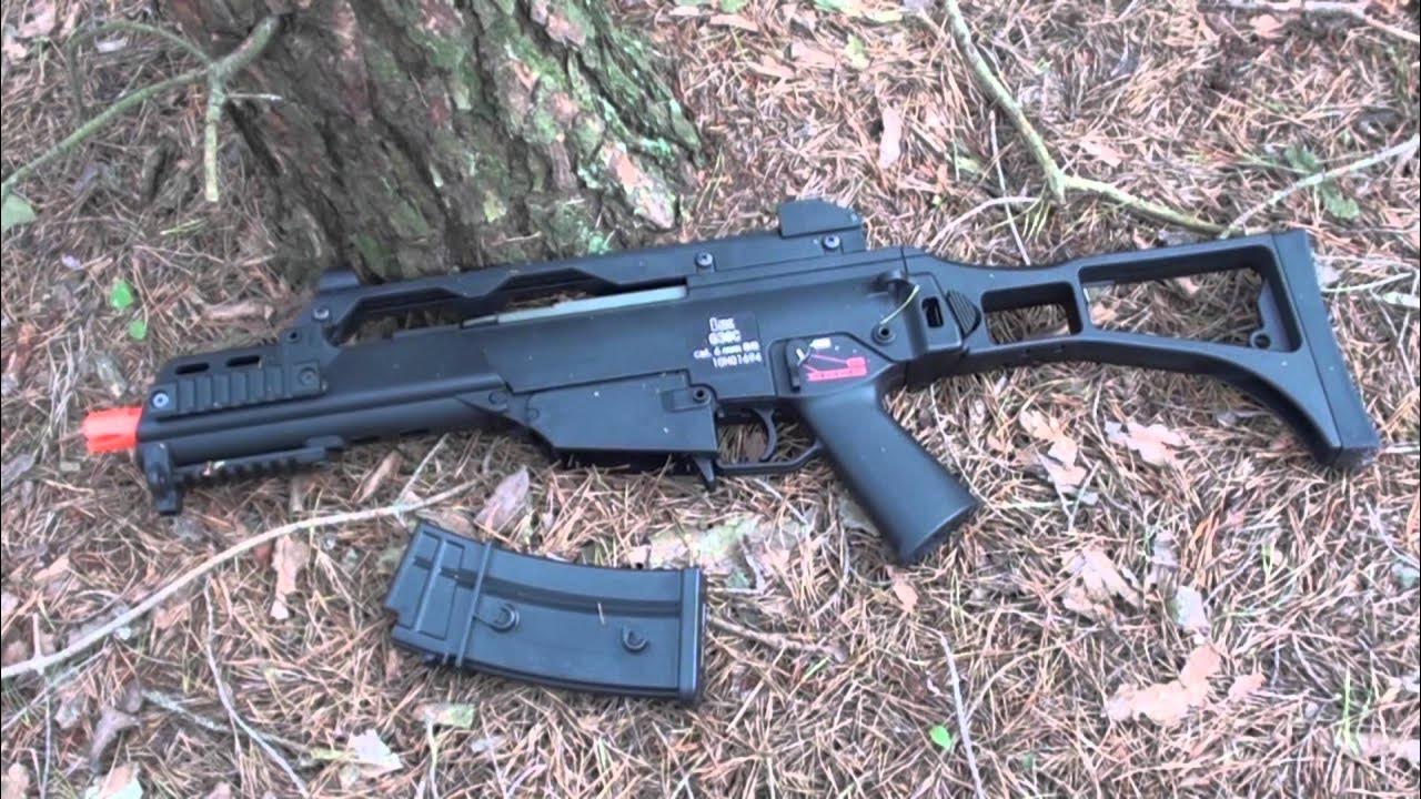 ARES H&K G36C EBB Airsoft Gun Review - YouTube