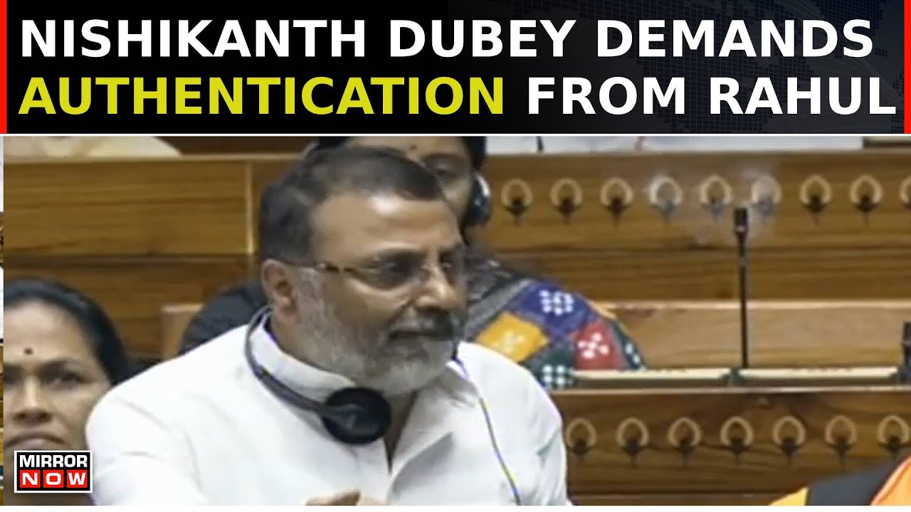 BJP's Nishikanth Dubey Attacks On Rahul Gandhi Over Manipur Violence ...
