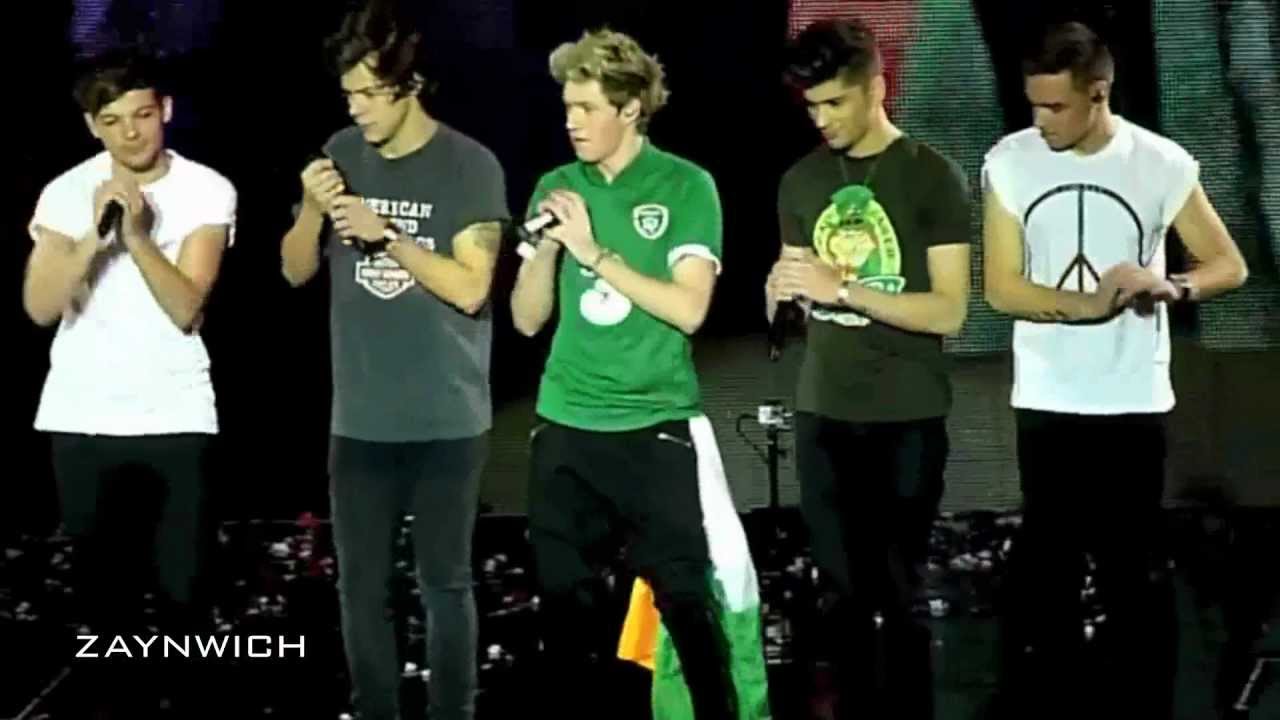 One Direction dancing macarena | Remix 2013 TMH Tour - YouTube